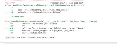 Python Error The First Argument Must Be Callable I Get This Error