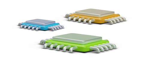 중앙 처리 장치 측면 보기 다양한 색상의 사실적인 물체 벡터 3차원 형태에 대한 스톡 벡터 아트 및 기타 이미지 3차원 형태 Cpu 감시 Istock