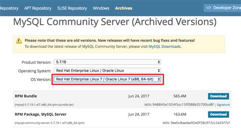古いバージョンの mysql を yum でインストールをする wedding park creators blog
