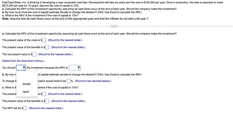 Solved 273000 Per Year For 10 Years Assume The Cost Of