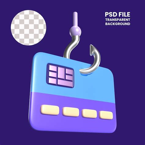 Premium Psd Phishing 3d Illustration Icon