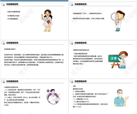 蓝色扁平妊娠期糖尿病护理查房ppt模板下载 觅知网