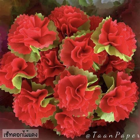 กระดาษสาห่อเหรียญ จัดเซ็ทขอบคาเนชั่น ขอบ4 3 ห่อ Taanpaper1 Thaipick