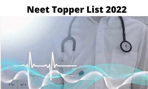 Neet 2023 Topper List Name Air Rank Marks State Wise Topper Name