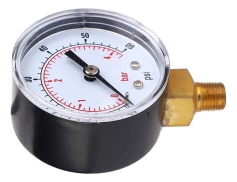 Manómetro De 50 Mm Dial 18 Bspt Conexión Inferior For Ai Cuotas