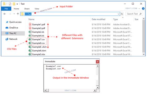 Vba Loop Through All Csv Files In A Folder Or Directory Vbaf1