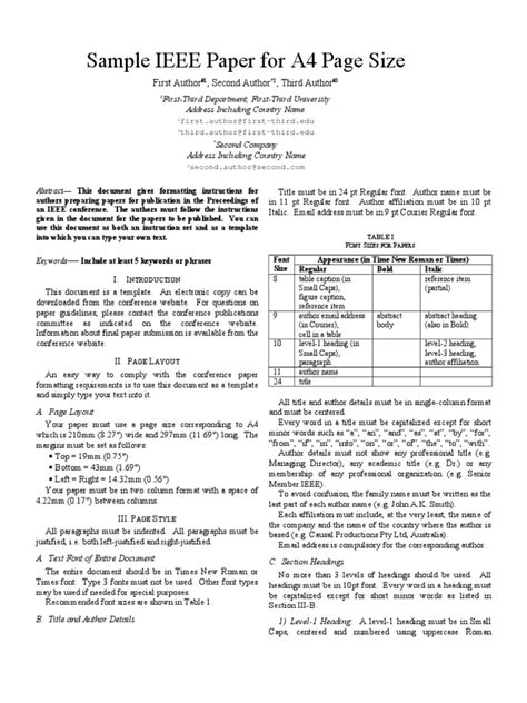 Pdf Ieee Style Format Dokumentips