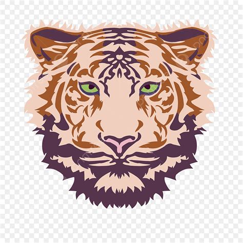 호랑이 머리 일러스트 스티커 호랑이의 해 사나운 호랑이 범의 머리 Png 일러스트 및 Psd 이미지 무료 다운로드 Pngtree