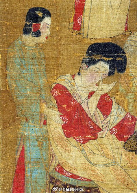 唐人宫乐图为唐代佚名创作的绢本墨笔画现藏于台北故宫博物院此画完成于晚唐正值饮茶之风盛行之时茶圣陆羽茶经便完成于此际