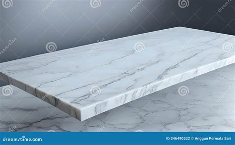 A Pristine Empty Marble Countertop With Sleek Surface And Subtle