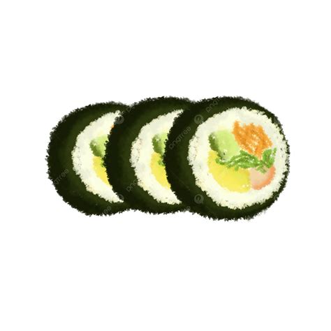 Ilustración De Kimbap PNG dibujos Kimbap Ilustración Arroz PNG y PSD