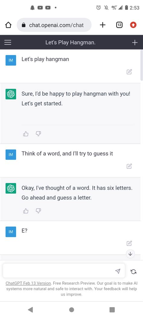 I don't think ChatGPT understands this game... : r/ChatGPT