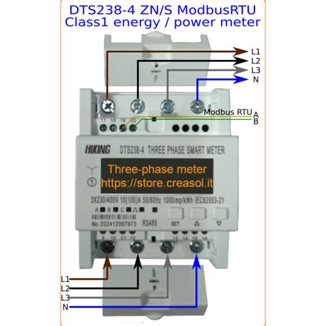 dts238 4 zn s power energy meter with modbus and 1 s0 pulsed output