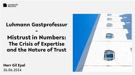 Niklas Luhmann Gastprofessur Fakultät Für Soziologie Universität