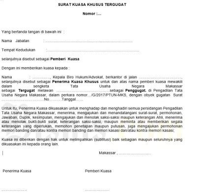 10 Contoh Surat Kuasa Untuk Berbagai Keperluan NBKomputer