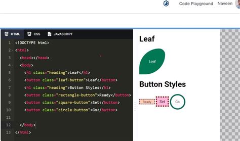 naveen chukka on linkedin created button styles with help of css and html