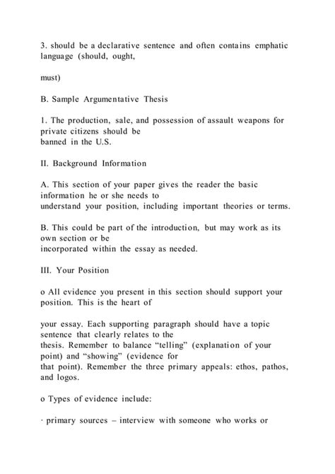 Classic Model For An Argument No One Structure Fits All Wr Pdf