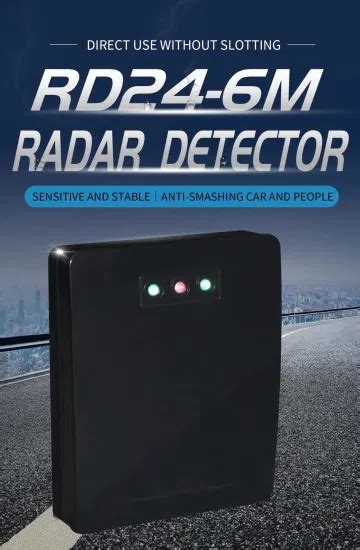 Barrier Gate Radar Sensor Microwave For Boom Barrier Gate Parking Lot Barrier Gate Detector