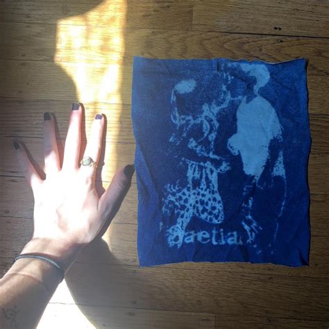 11 Saetia Back Patch Handmade By Me Cyanotype Depop