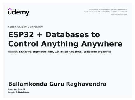 iot esp32 databases automation udemy learning techinnovation