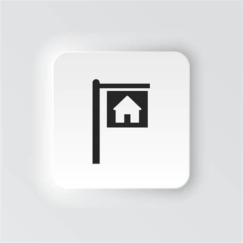 Rectangle Button Icon House For Rent Button Banner Rectangle Badge Interface For Application
