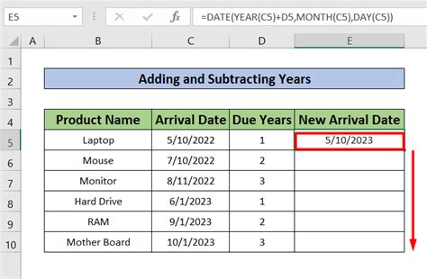 how to add and subtract dates in excel 4 easy methods