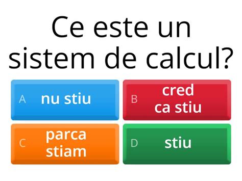 Sisteme De Calcul Quiz