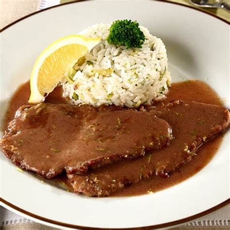 Escalope ao Molho de Conhaque e Limão Receitas Salada