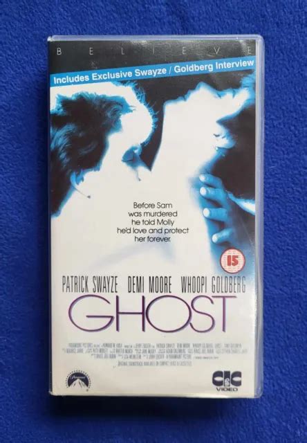 GHOST VHS VIDEO Cassette 1990 Patrick Swayze Demi Moore Whoopi