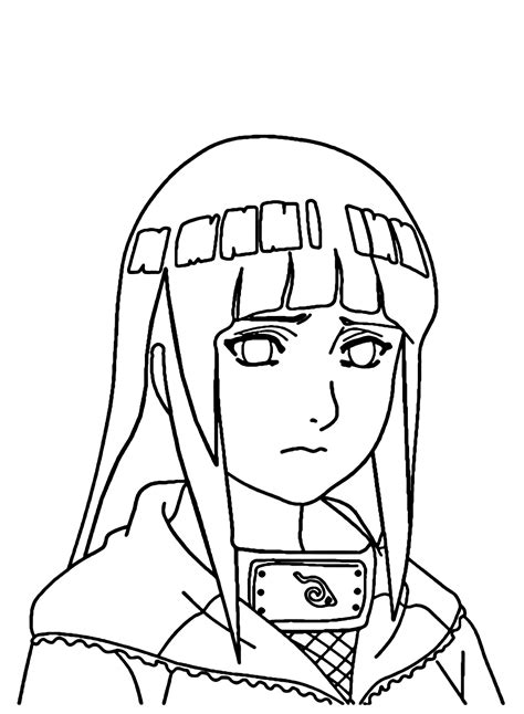 Free Hyuga Hinata Coloring Page Free Printable Coloring Pages