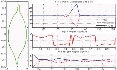 Shape Reconstruction Of Leaf 3 Fft Of Complex Coordinates And Tangent Download Scientific