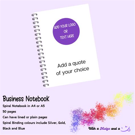 create your own notebook nudge and a wink