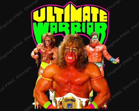 Ultimate Warrior Wwe Png Instant Download Digital Files Png Etsy