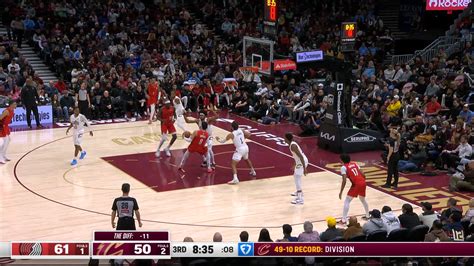 Challenge Of Called Foul Trail Blazers Cavaliers Nba Official