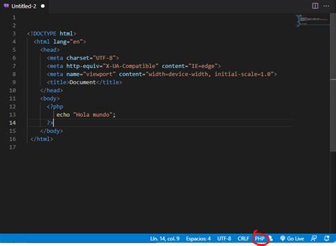 html Html no me reconoce la etiqueta php en vs code Stack Overflow en español