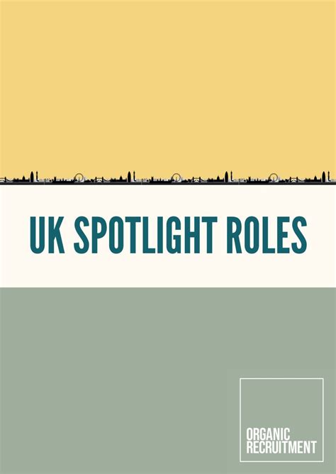 Check Out This Weeks Premium Roles Organic Recruitment Ltd Charles