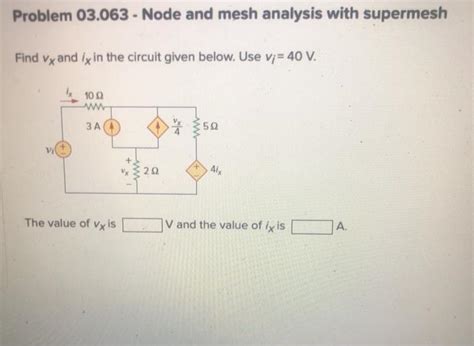 solved problem 03 063 node and mesh analysis with