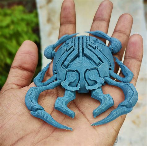 STL File Articulated Blue Beetle Scarab3D Printing Template To