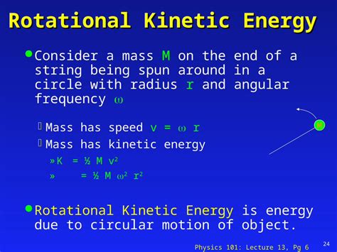 Ppt Physics 101 Lecture 13 Rotational Kinetic Energy And Inertia