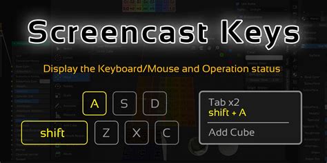 Screencast Keys — Blender Extensions