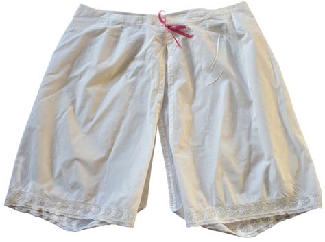 Original Victorian White Bloomers Open Crotch Cami Kn Gem