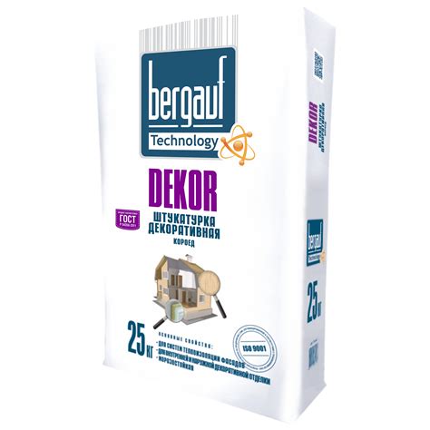 Штукатурка декоративная Bergauf Dekor Короед, 25 кг купите по низкой ...