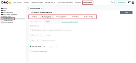 Schedules Overview