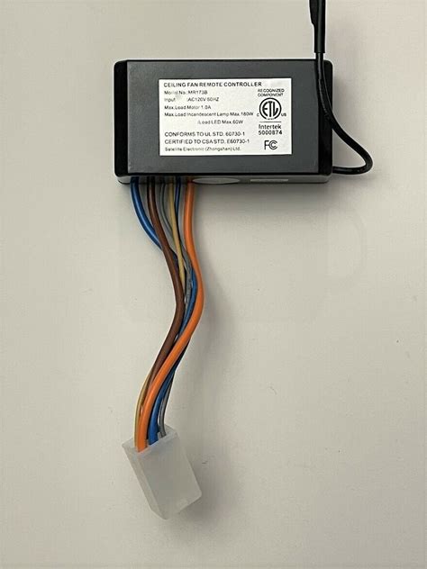 Ceiling Fan Remote Control Receiver Mr173b Intertek 5000874