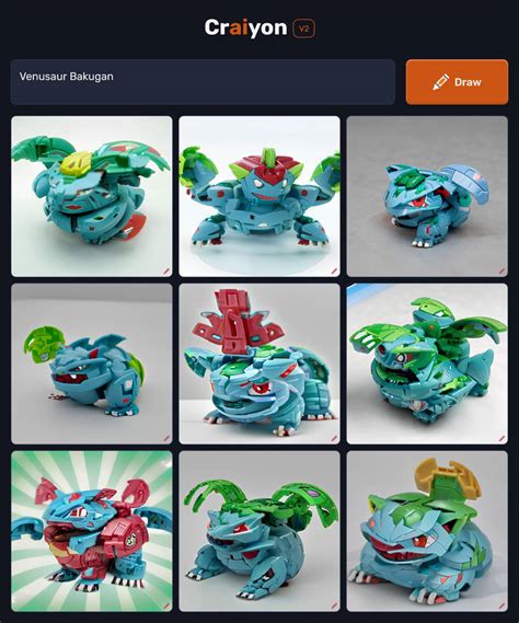 Craiyon Venusaur Bakugan By Codxros3 On Deviantart