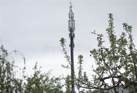 Cell Tower In A Mobile Network Stock Photo Image Of Outdoor Media