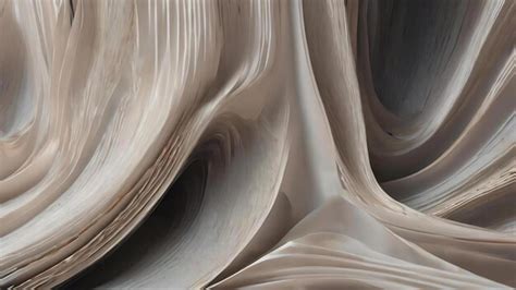 Premium Ai Image 3d Rendering Waveform Offwhite Abstract Line Texture Texture Background