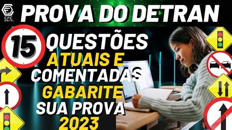 QUESTÕES DO DETRAN ATUAIS COMENTADAS DO EXAME TEÓRICO SIMULADO DETRAN YouTube
