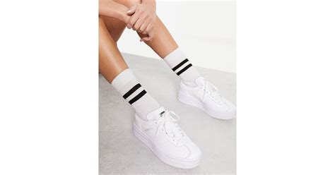 Adidas Originals Gazelle Bold Platform Trainers In Grey Lyst Uk