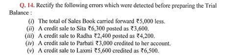 DK Goel Solutions Q Chapter Rectification Of Errors Class CBSE CBSE Commerce